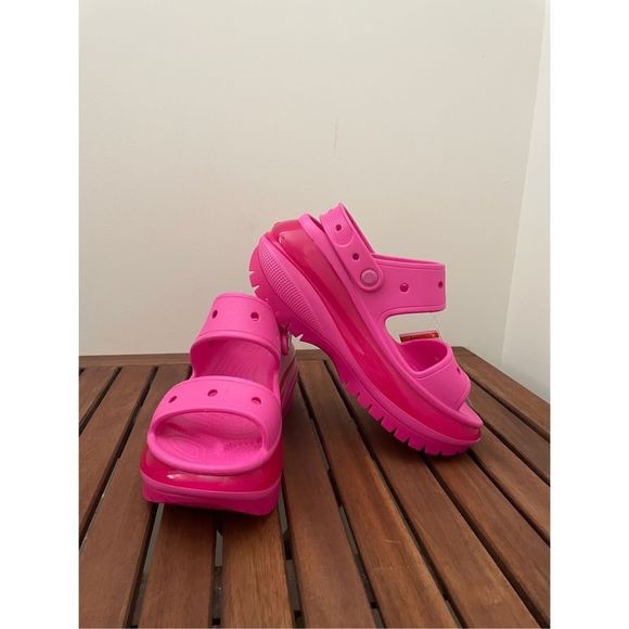 CROCS | Shoes | Y2k Pink Juice Platform Croc Mega Crush | Poshmark